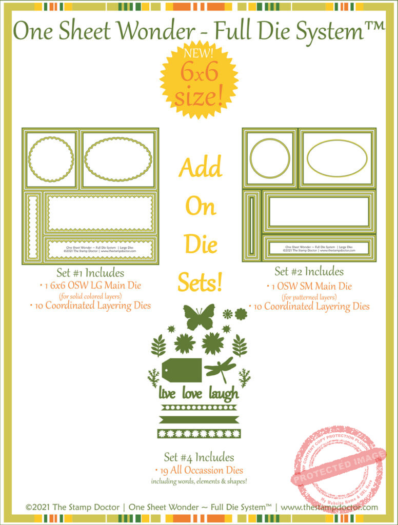 OSW | 6×6 Add On Die System – The Stamp Doctor