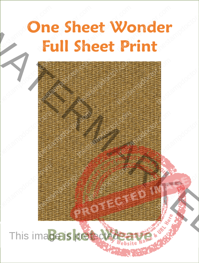 OSW Full Sheet | Basket Weave – The Stamp Doctor