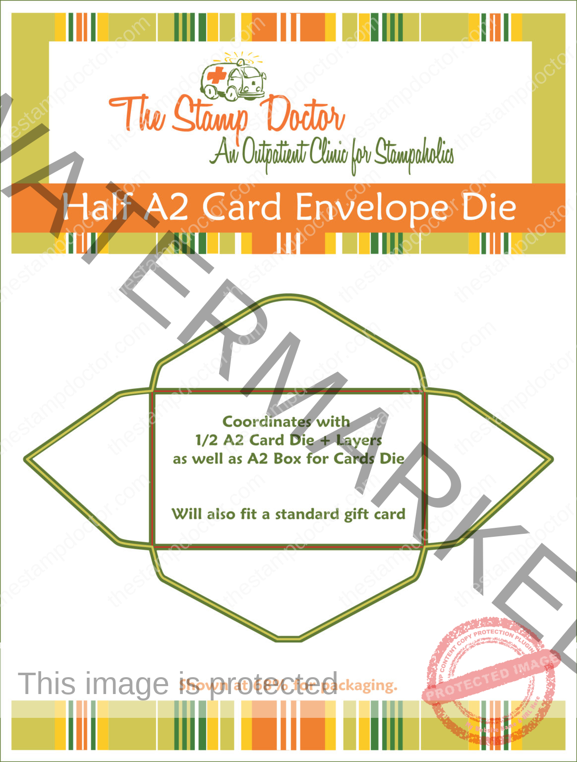 Half A2 Card Envelope | Die – The Stamp Doctor