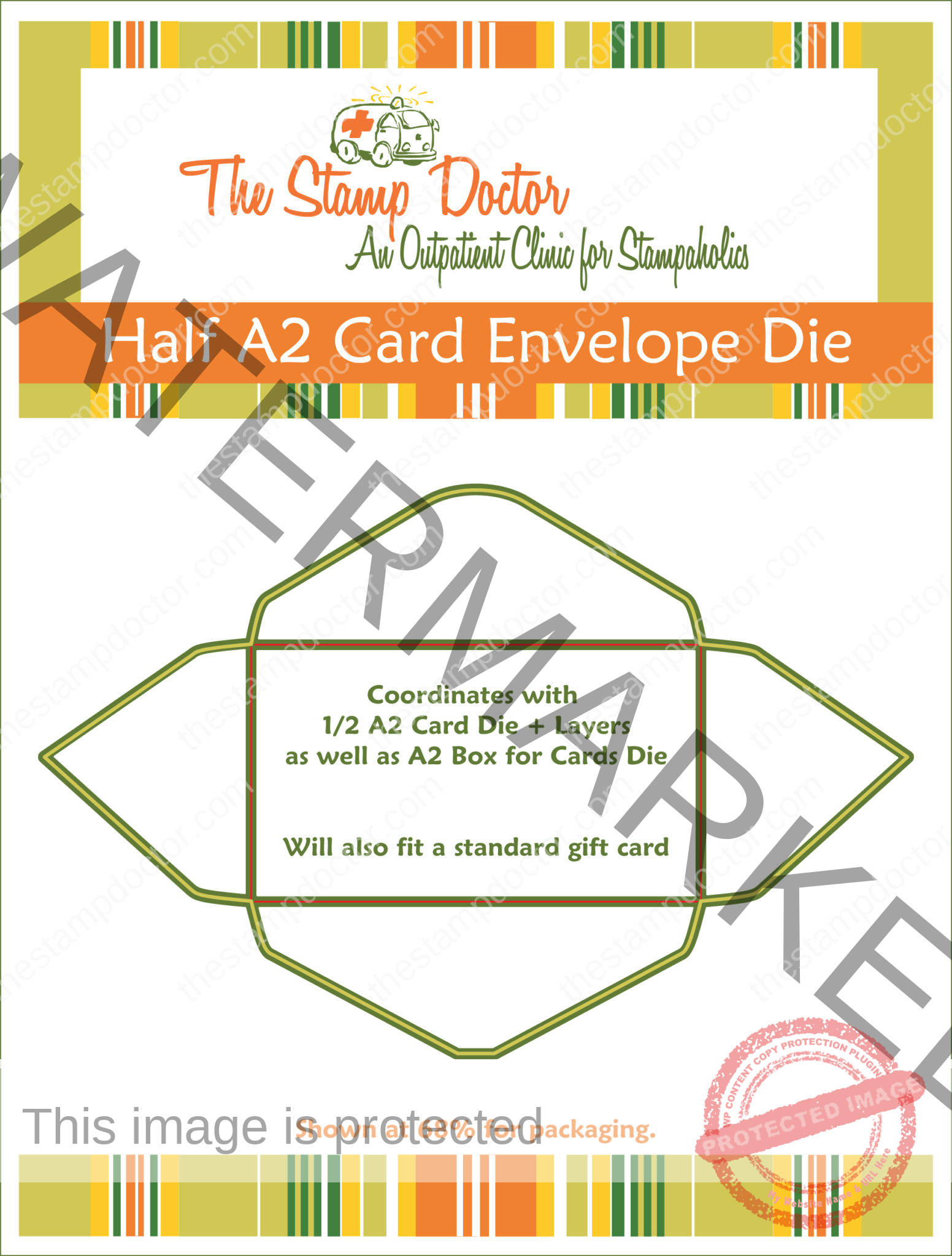 Half A2 Card Envelope | Die – The Stamp Doctor