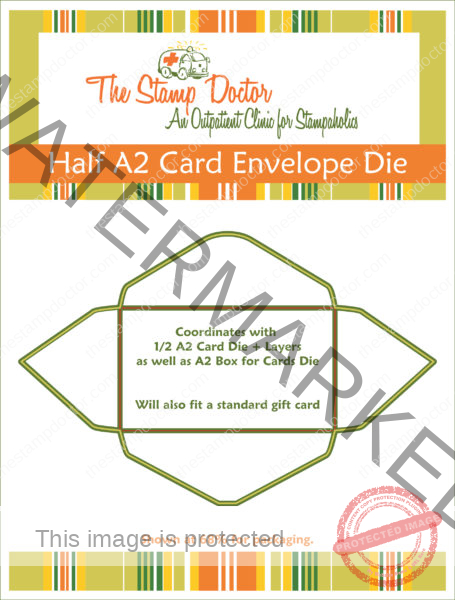 Half A2 Card Envelope | Die – The Stamp Doctor